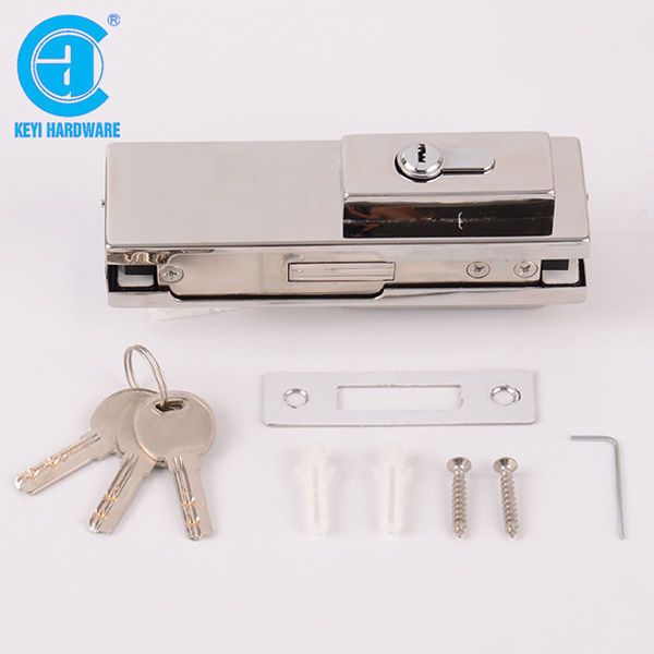 Wholesale Hydraulic Bottom Glass Door Patch Lock Fitting V-50