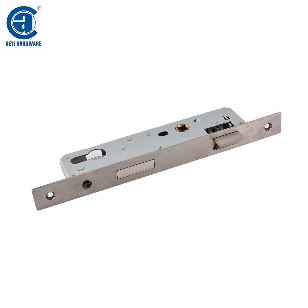 Security aluminum wooden gate door mortise cylinder latch lock body